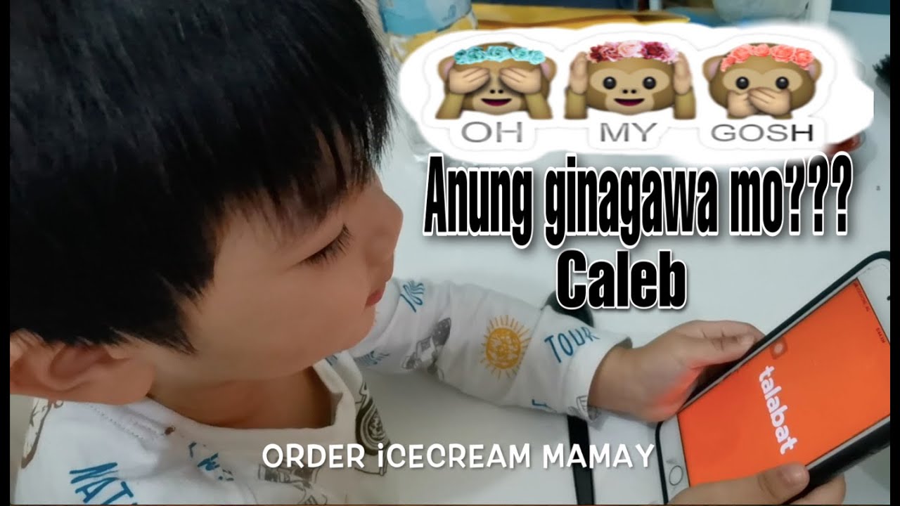 CUTE KID MOMENT ORDERING FOOD ONLINE | BIBO KID CALEB - YouTube