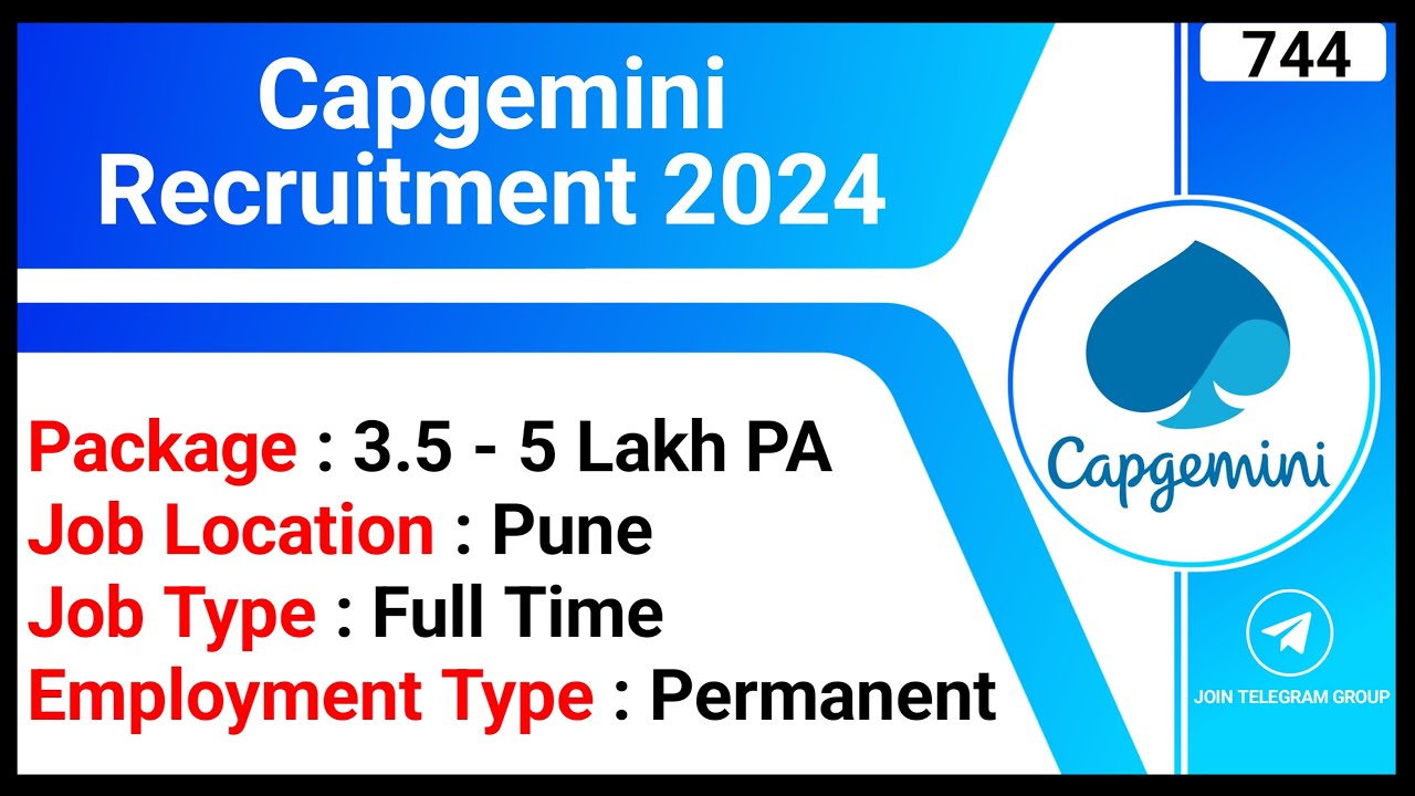 Capgemini Recruitment 2024 | Full Time Jobs | Pune IT Job | Process ...