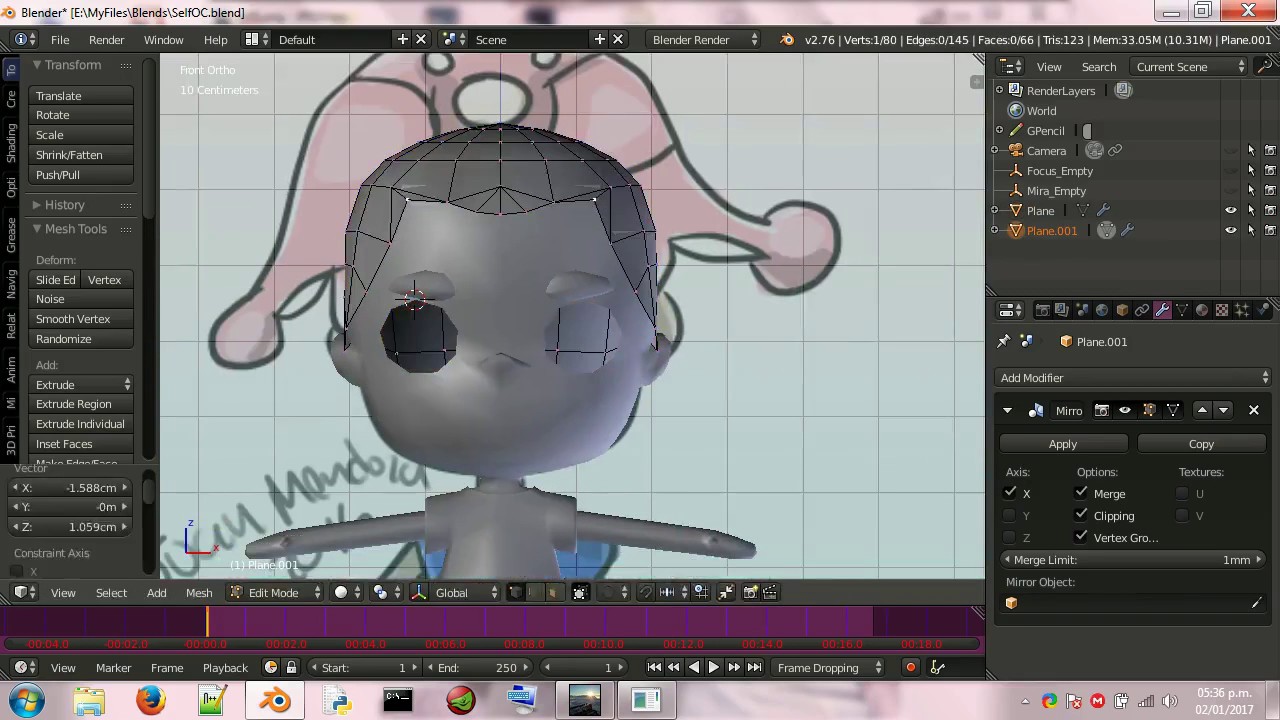 3D Modeling Timelapse - Lowpoly Toon Chibi character- Blender 3D - YouTube