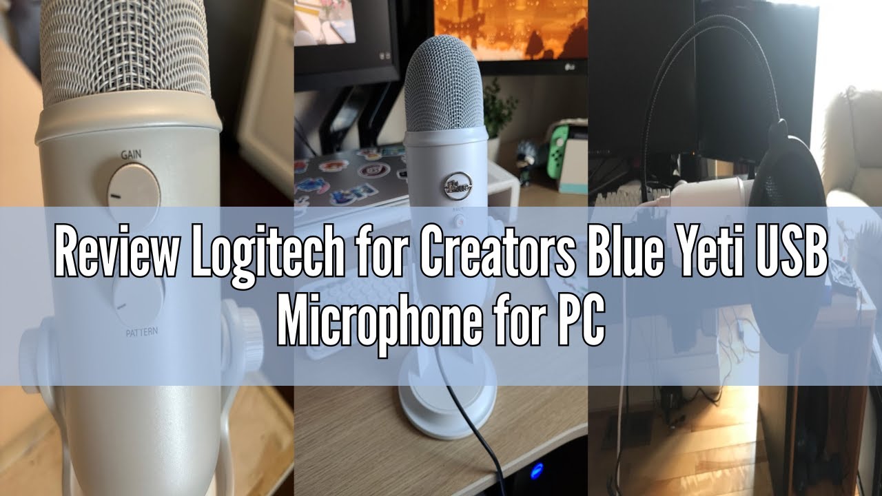 Review Logitech for Creators Blue Yeti USB Microphone for PC, Podcast ...