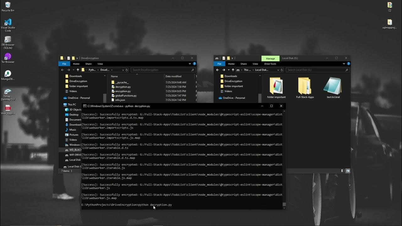 Drive File Encryptor/Decrypter PYTHON - YouTube