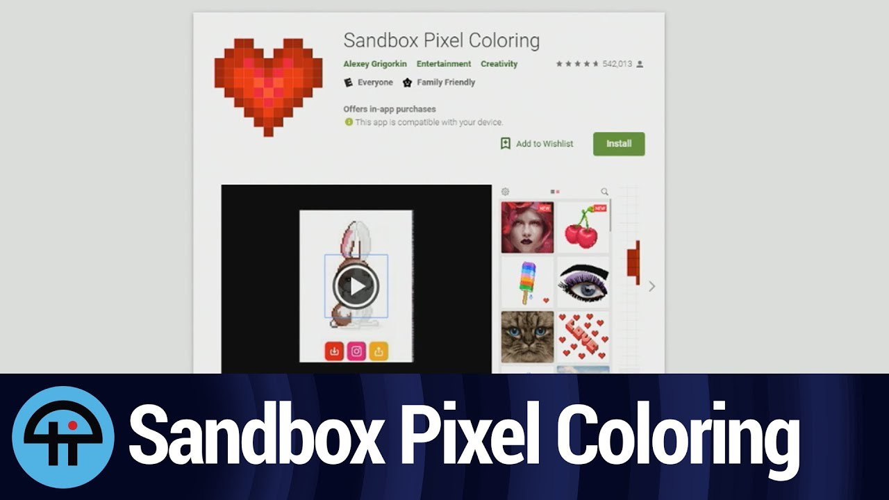Sandbox Pixel Coloring for Android - YouTube