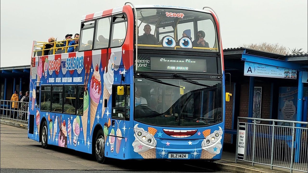 Stagecoach Skegness new scoop the Seasider 12037 BLZ 1424 - YouTube