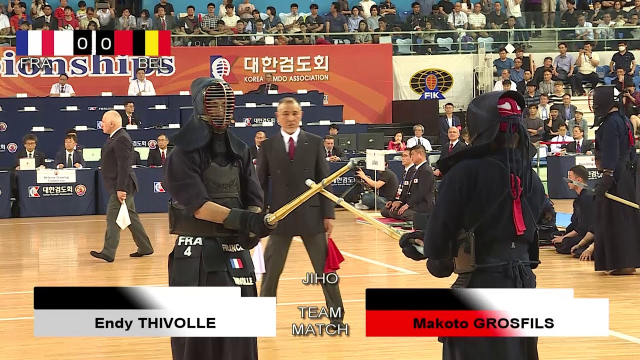 17th World Kendo Championships Men's TEAM MATCH 5ch Russian France vs ...