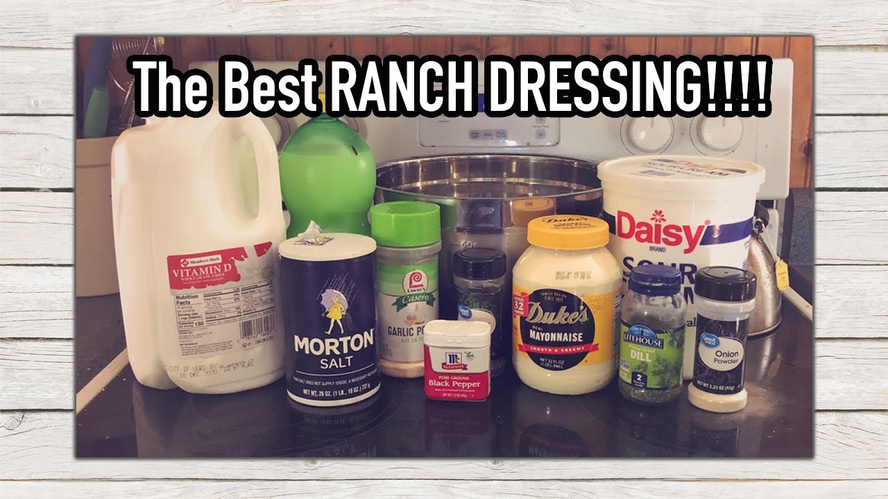 The Best HOMEMADE RANCH Restaurant Style Salad Dressing Recipe - Veggie ...