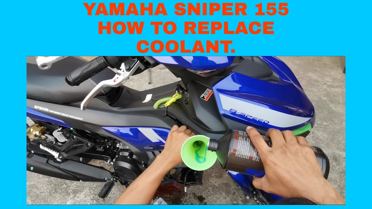 YAMAHA SNIPER 155 COOLANT REPLACE. - YouTube