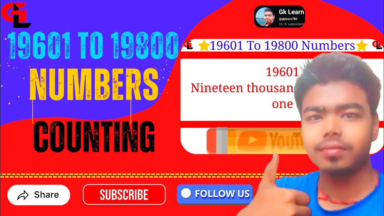 🚀 19,601 to 19,800 Counting | Nineteen Thousand Six Hundred One to ...