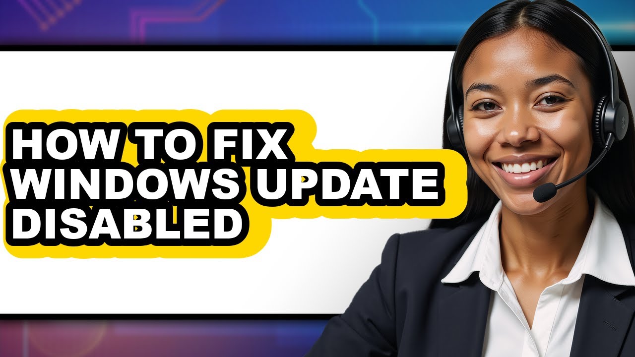 How to Fix Windows Update Disabled (updated) - YouTube