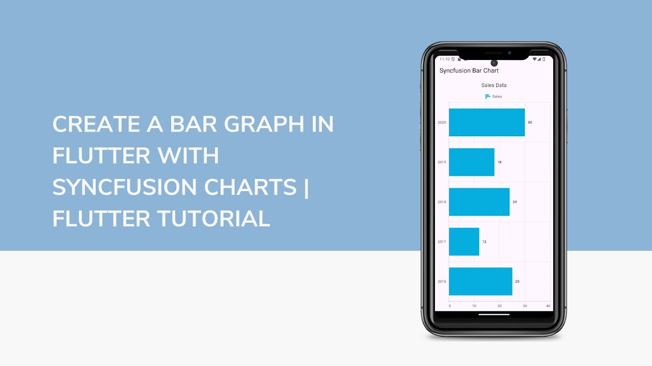 Create a Bar Graph in Flutter with Syncfusion Charts | Flutter Tutorial ...