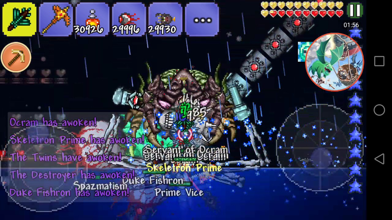 Terraria Ultimate boss battle Wave - YouTube