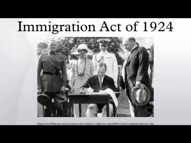 Immigration Act Of 1924 Letter: We Forget That The US Was Established