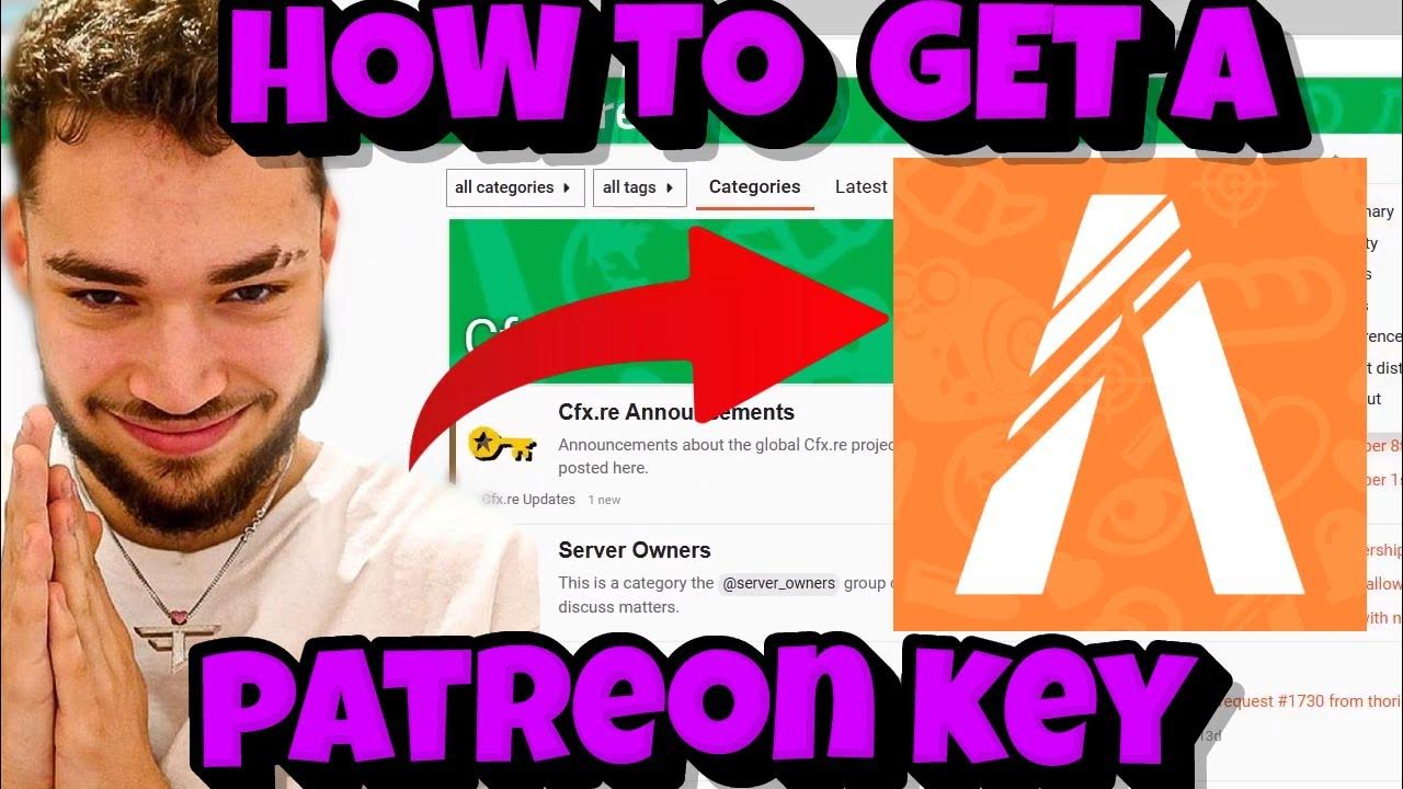 How to get fivem patron key, keymaster and purchased assets tutorial 2022 | Fivem Tutorial - YouTube
