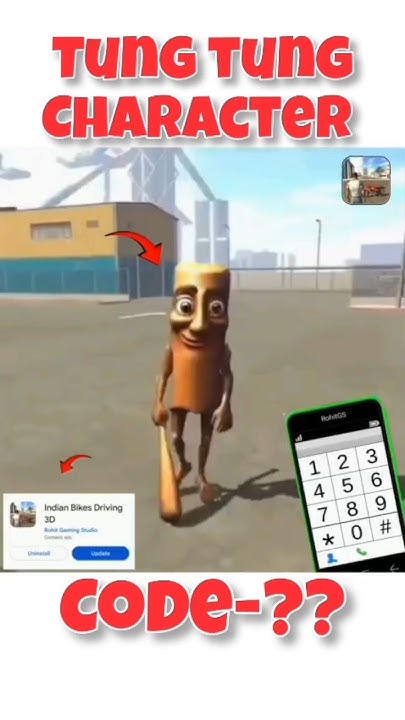 📹new tung tung character update of indian bike driving 3D #shots - YouTube