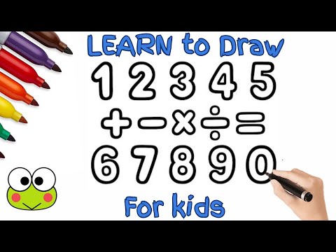Learn to Draw 1 to 10 for kids and Toddlers/numbers drawing/kids ...