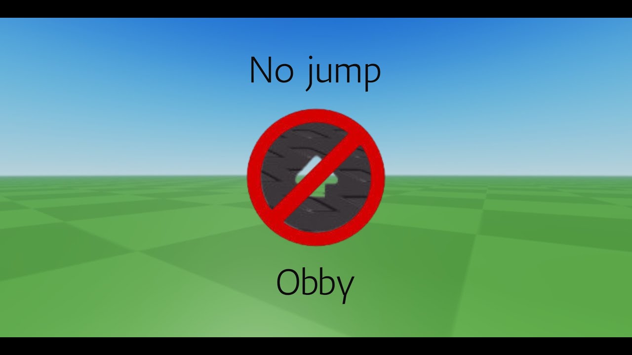 Playing no jump obby... - YouTube