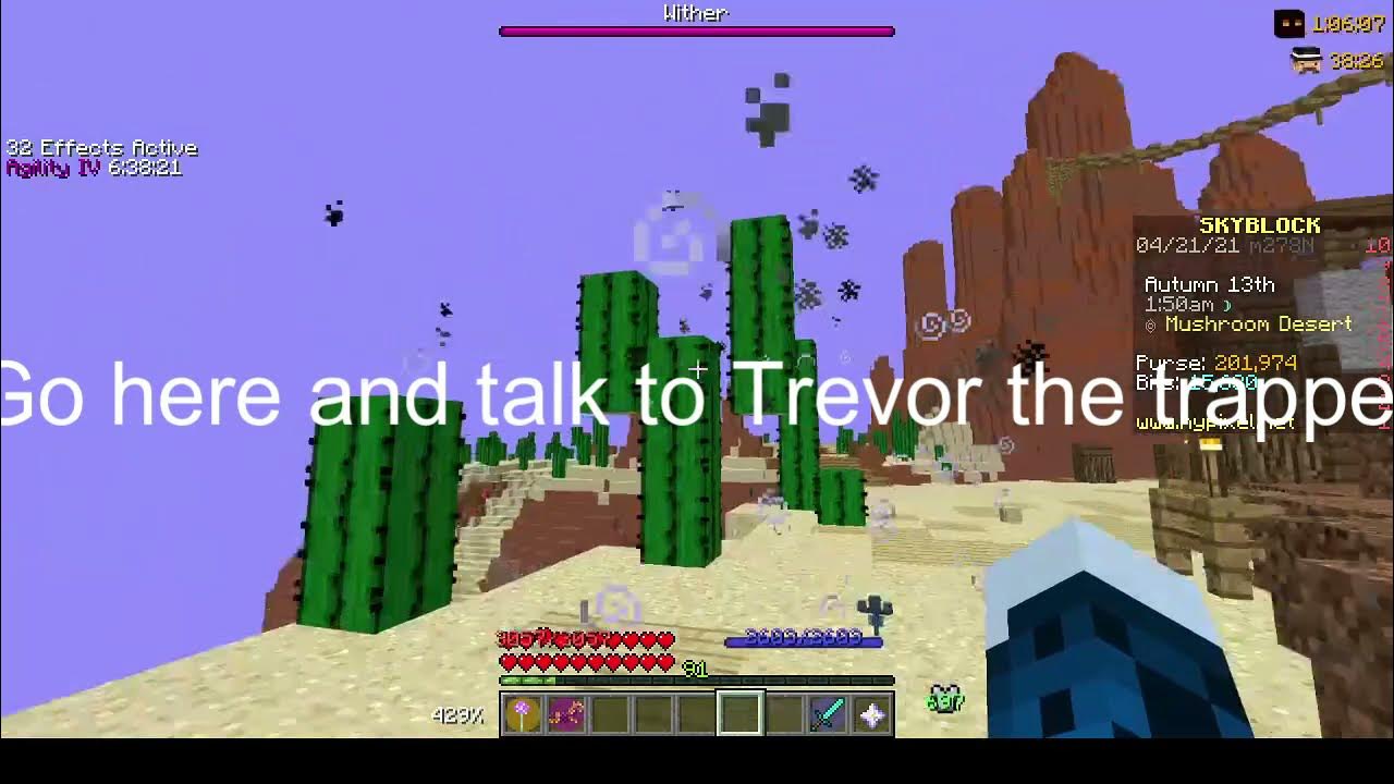 How to hunt animals and get pelt Hypixel skyblock - YouTube