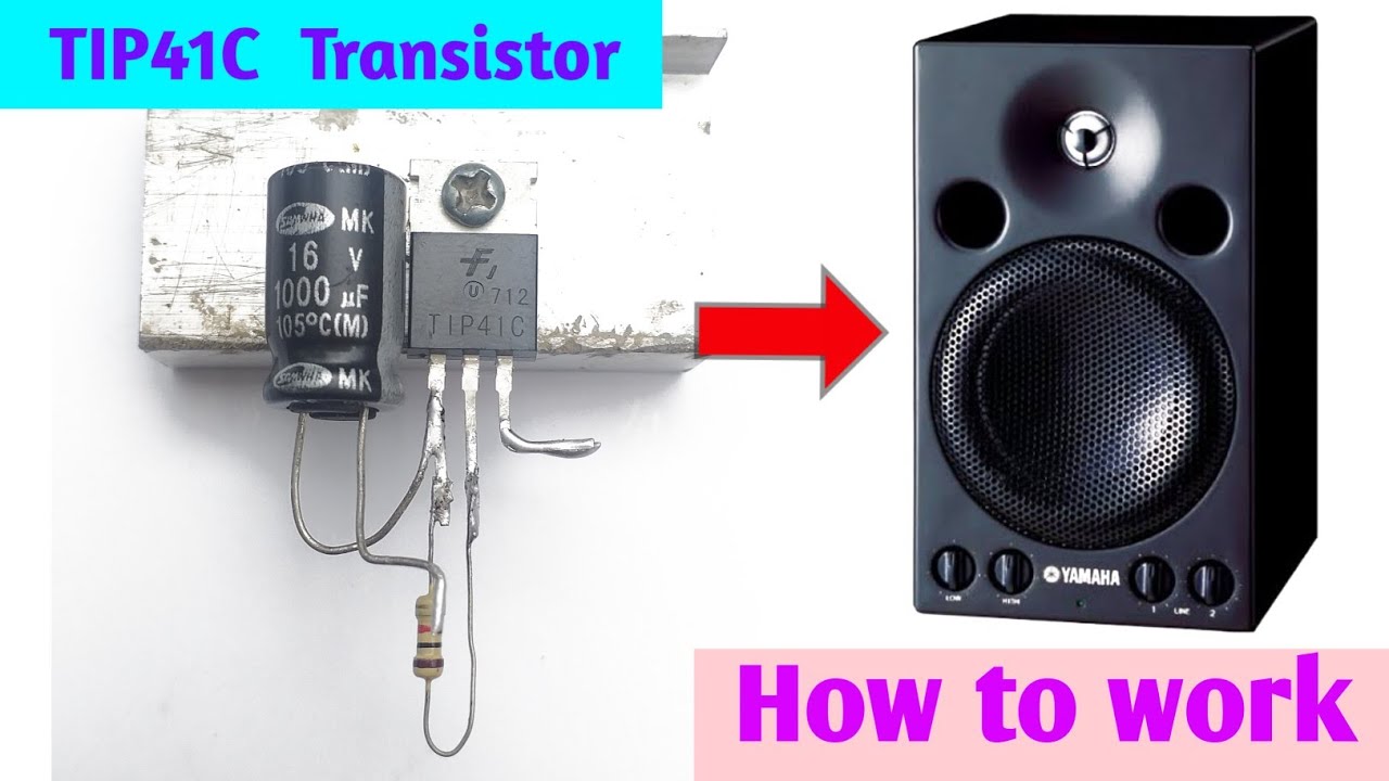 TIP41C Transistor Amplifier 🔥How to Make🔥What can be made with it - YouTube