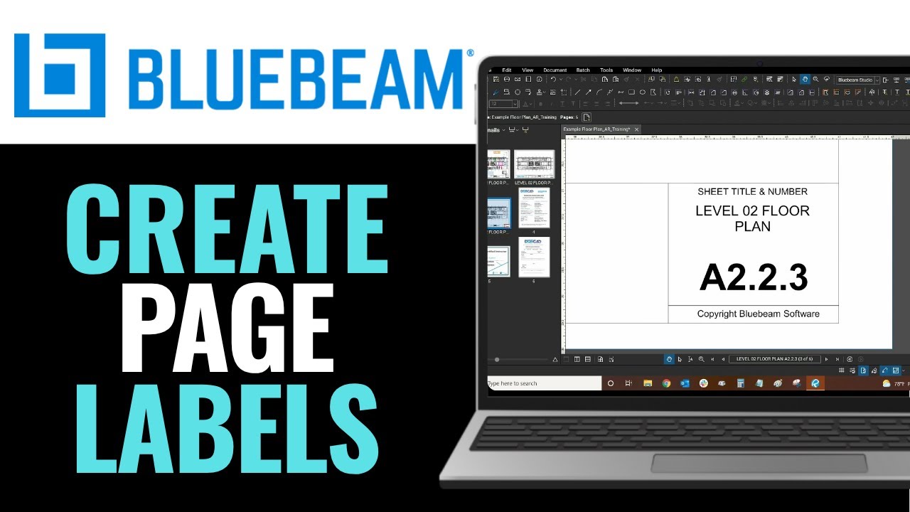 How To Create Page Labels in Bluebeam Revu 2026 (QUICK & EASY) - YouTube