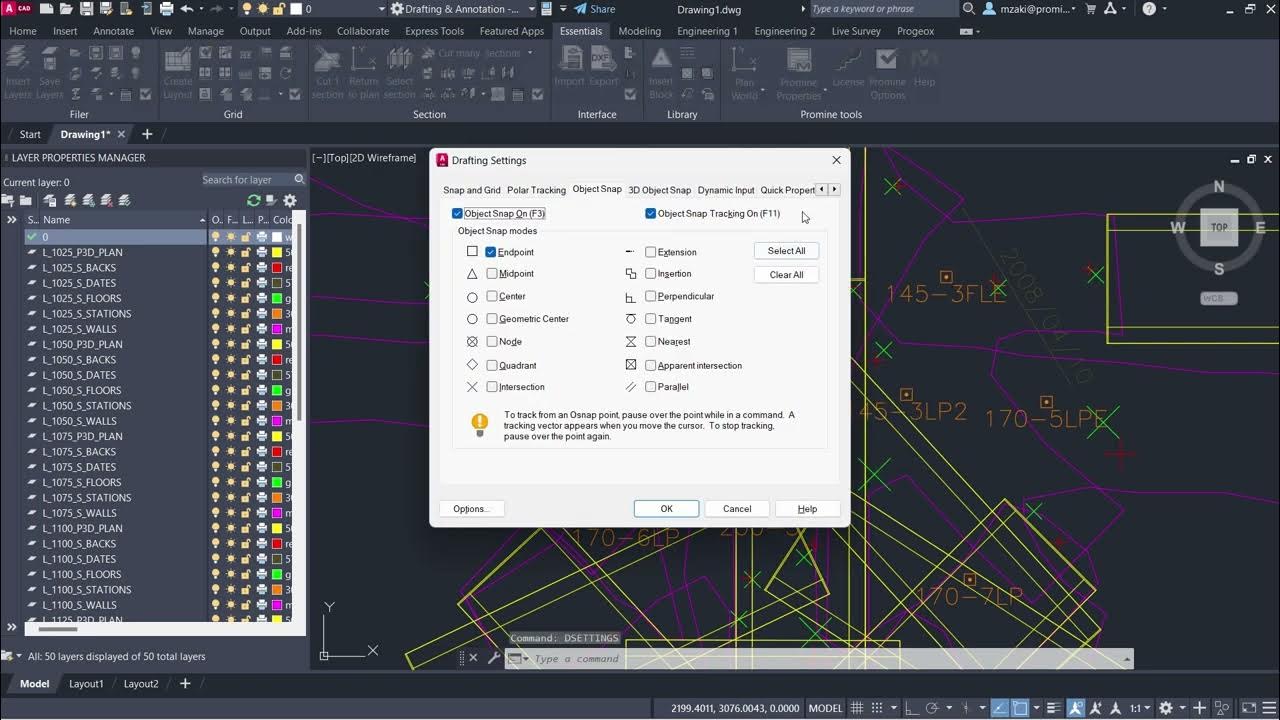 Selection cycling | DSETTINGS | AutoCAD Tips in 60 Seconds - YouTube