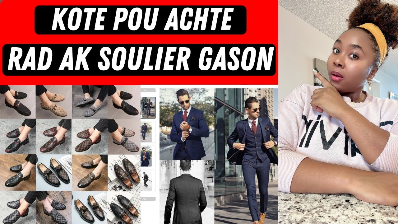 6 website pou achte rad ak soulier gason pou ti prix. - YouTube