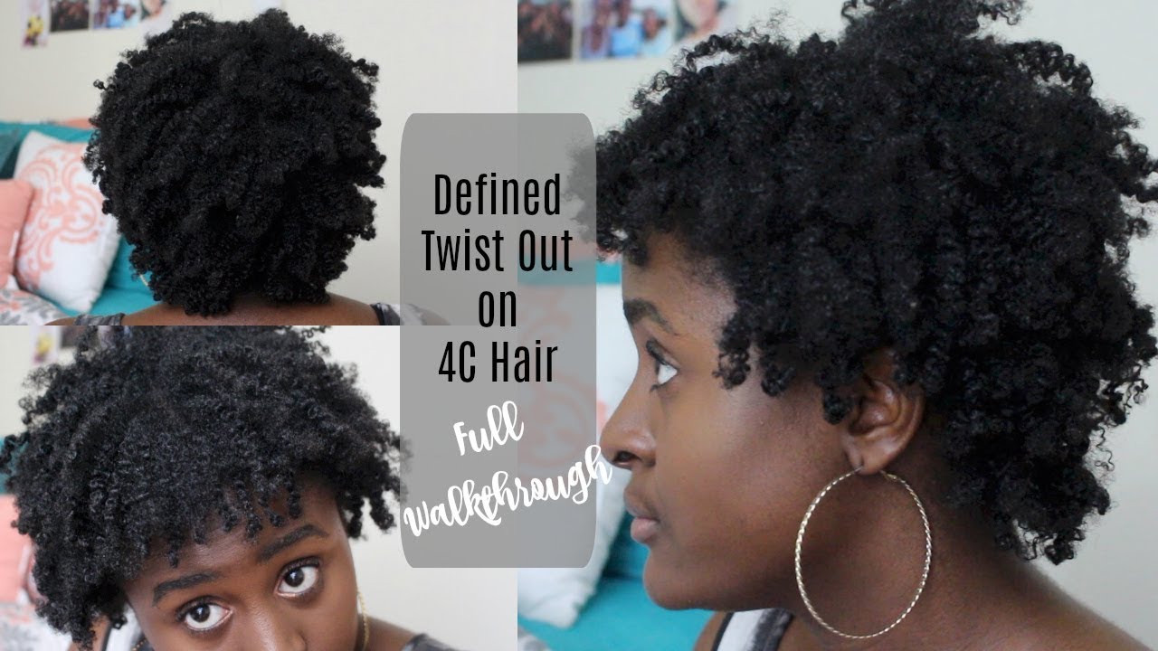 Step-by-Step Defined Twist Out Tutorial on 4C Natural Hair + Tips ...