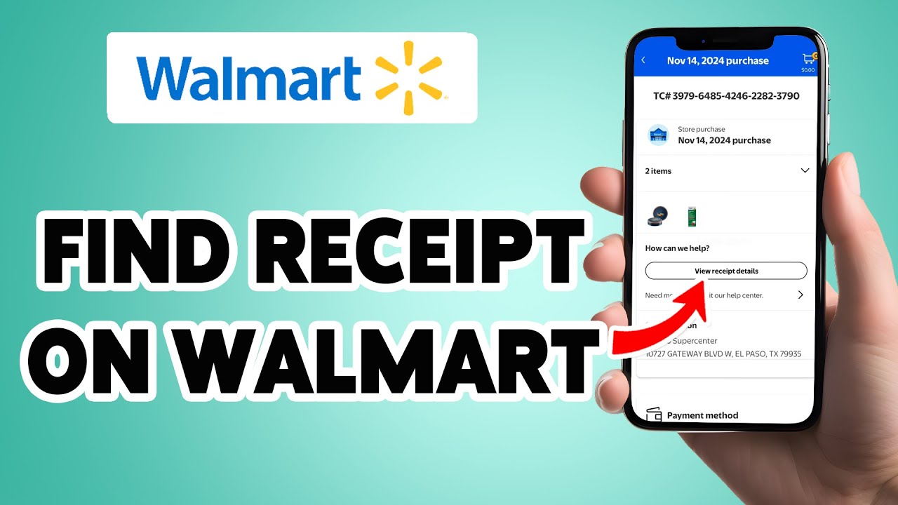 How To Find Receipt On Walmart 2025 | Get, View Walmart Receipts Online ...
