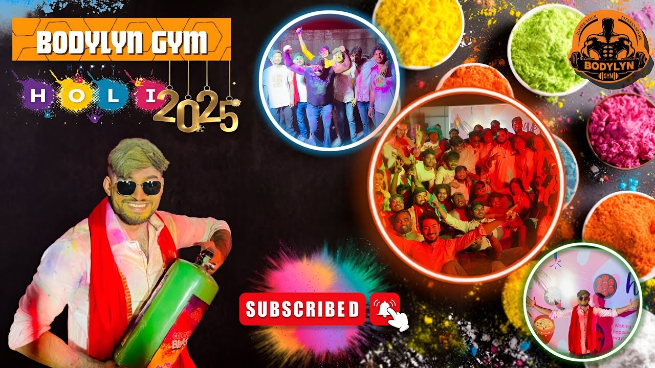 Holi Night x Bodylyn Gym 🥁 || Holi Celebrations 2025 🙌🔥 || Fitness ...