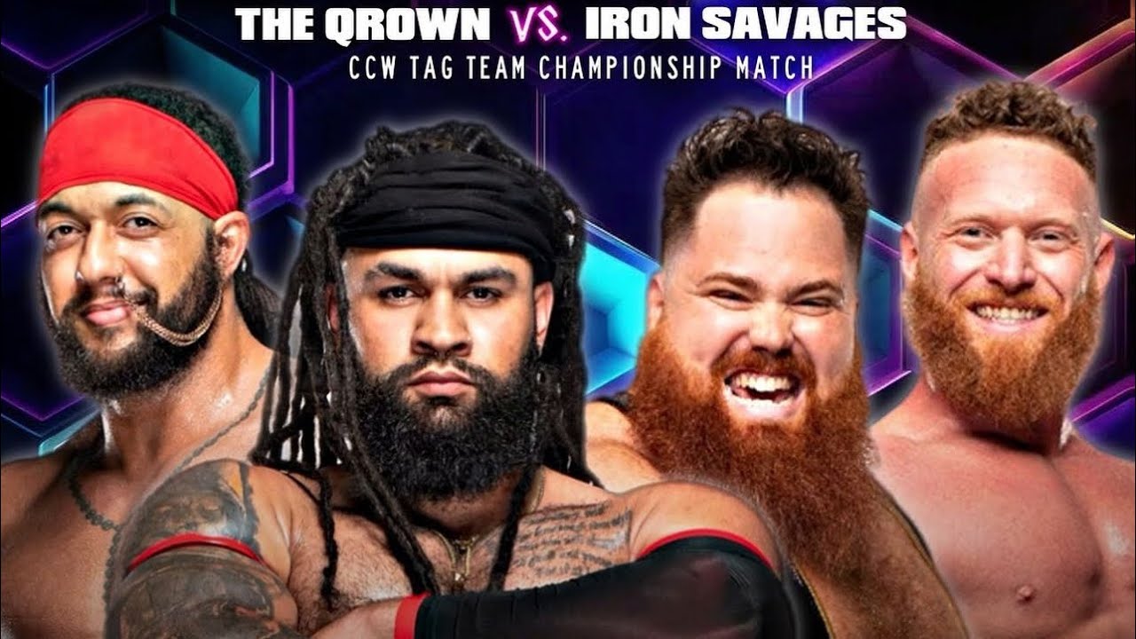 THE QROWN vs IRON SAVAGES - CCW TAG TEAM CHAMPIONSHIP - CCW CONQUER ...