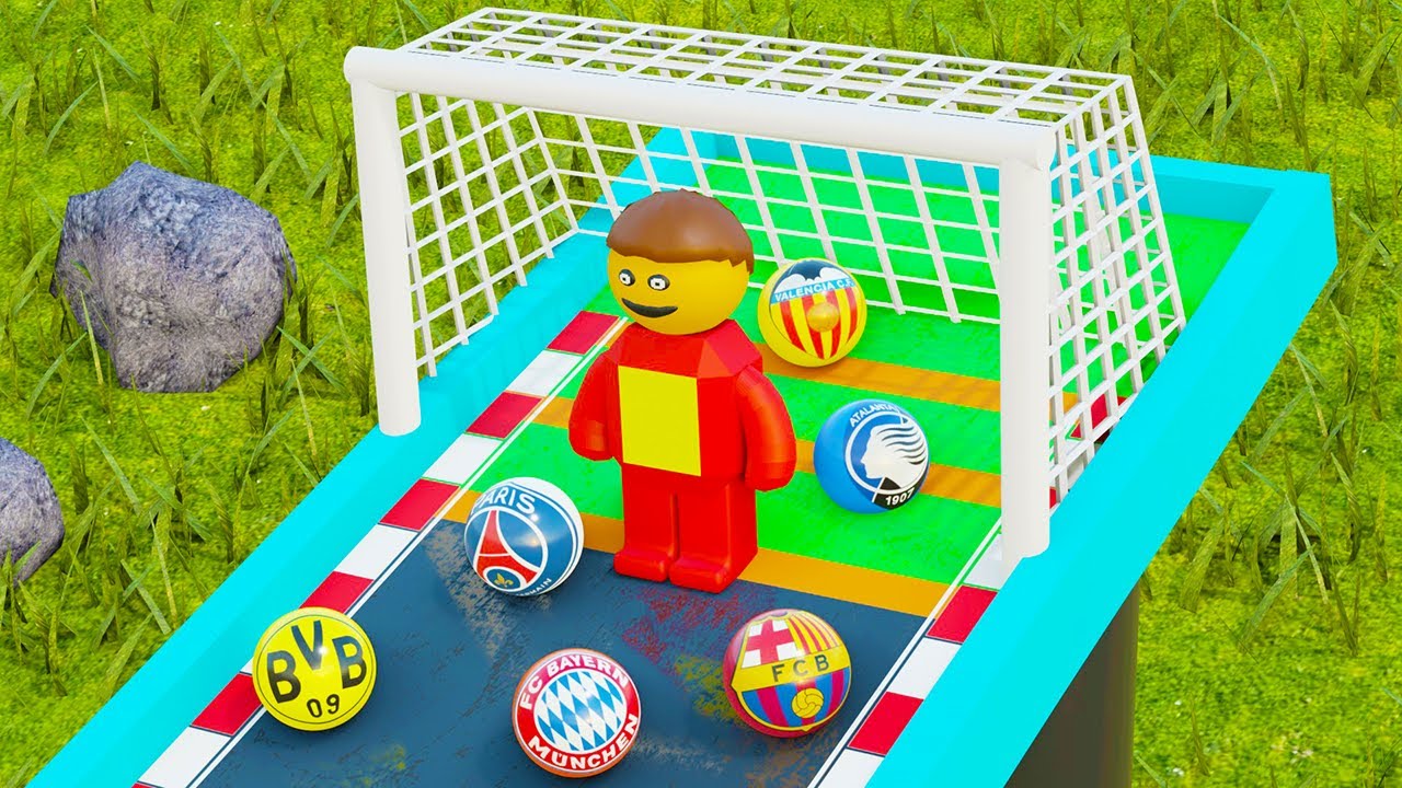 Football Clubs Marble Race Beat the Keeper (Who Will Win?) - YouTube