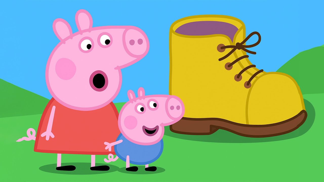 Peppa Pig And The Giant Yellow Shoe! 👟🐷 | Peppa Pig Funny Animation ...