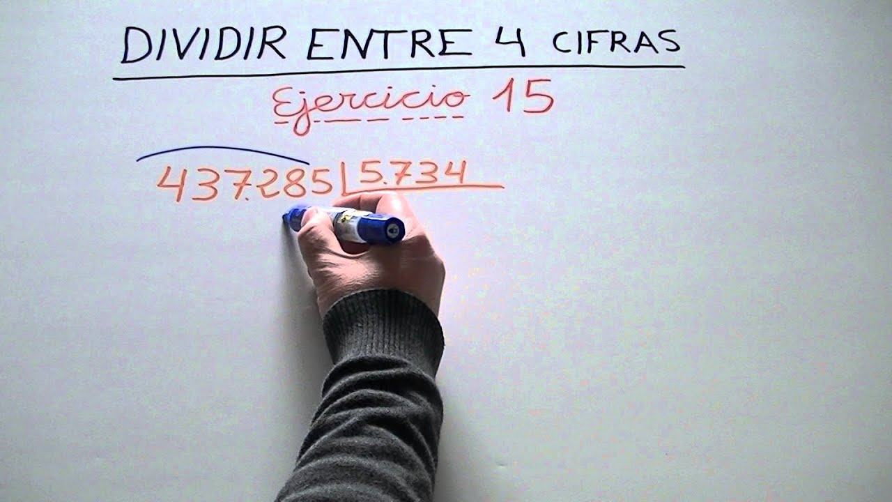 División por 4 dígitos - YouTube