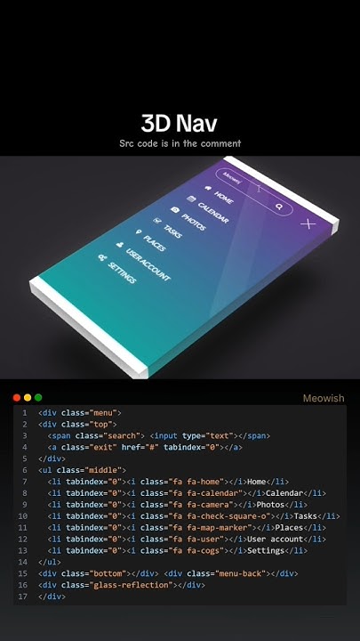 Try this! #fyp #programming #coding #nav #3d #htmlcss #javascript #code #foryou - YouTube