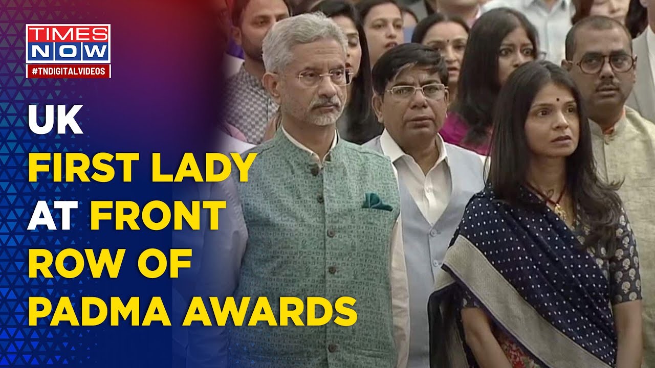 UK First Lady, Akshata Murthy At Padma Awards, Moved To Front Row ...