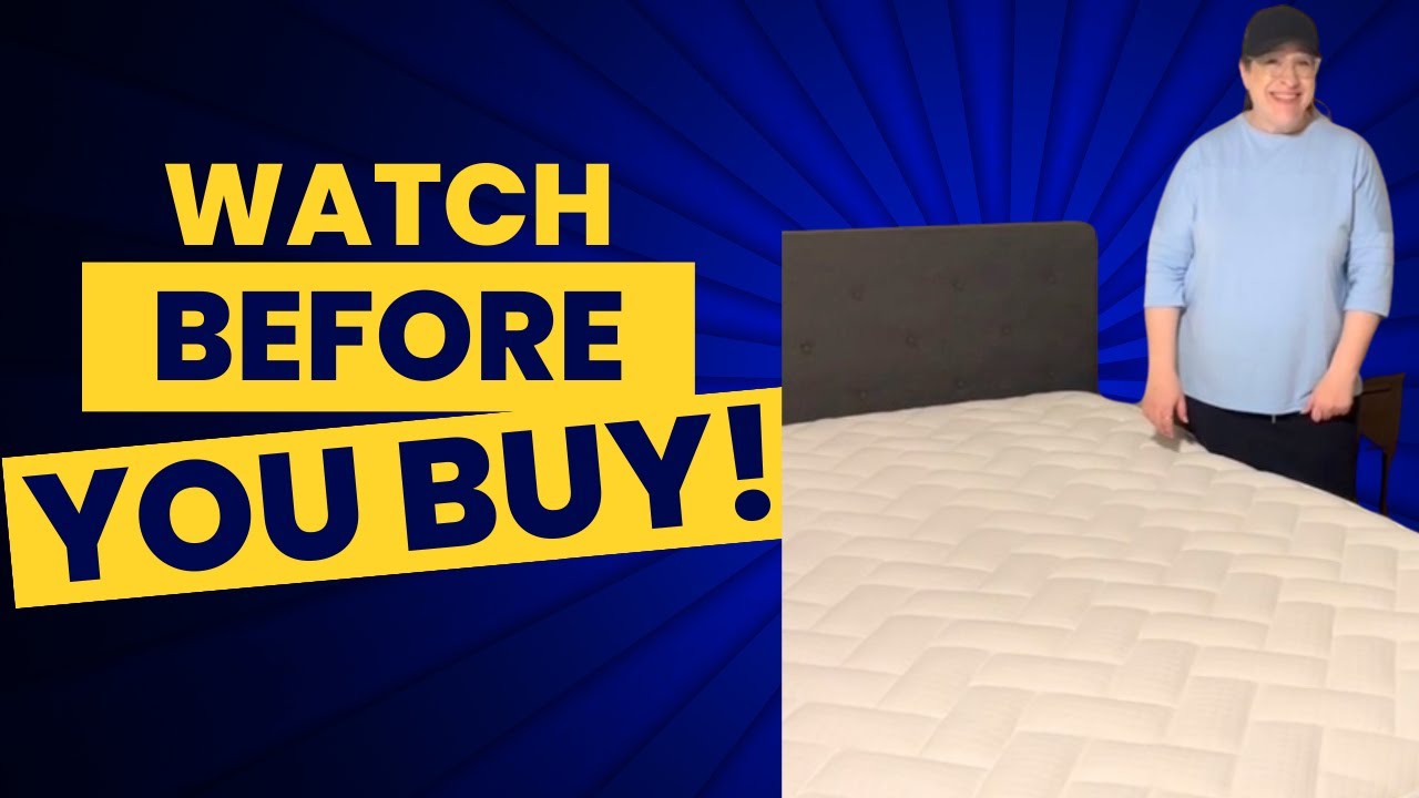 Review and Demo of 10in Hybrid Euro Top Mattress Bed in a Box - YouTube