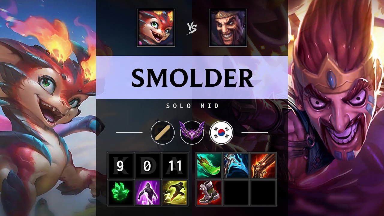 Smolder Mid vs Draven - KR Master Patch 25.05 - YouTube