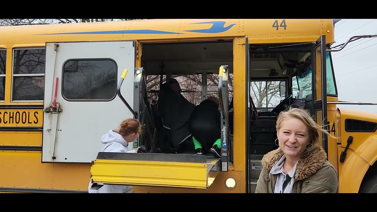 Sam getting home from school on the school bus 1.12.23 @onthatnote ...