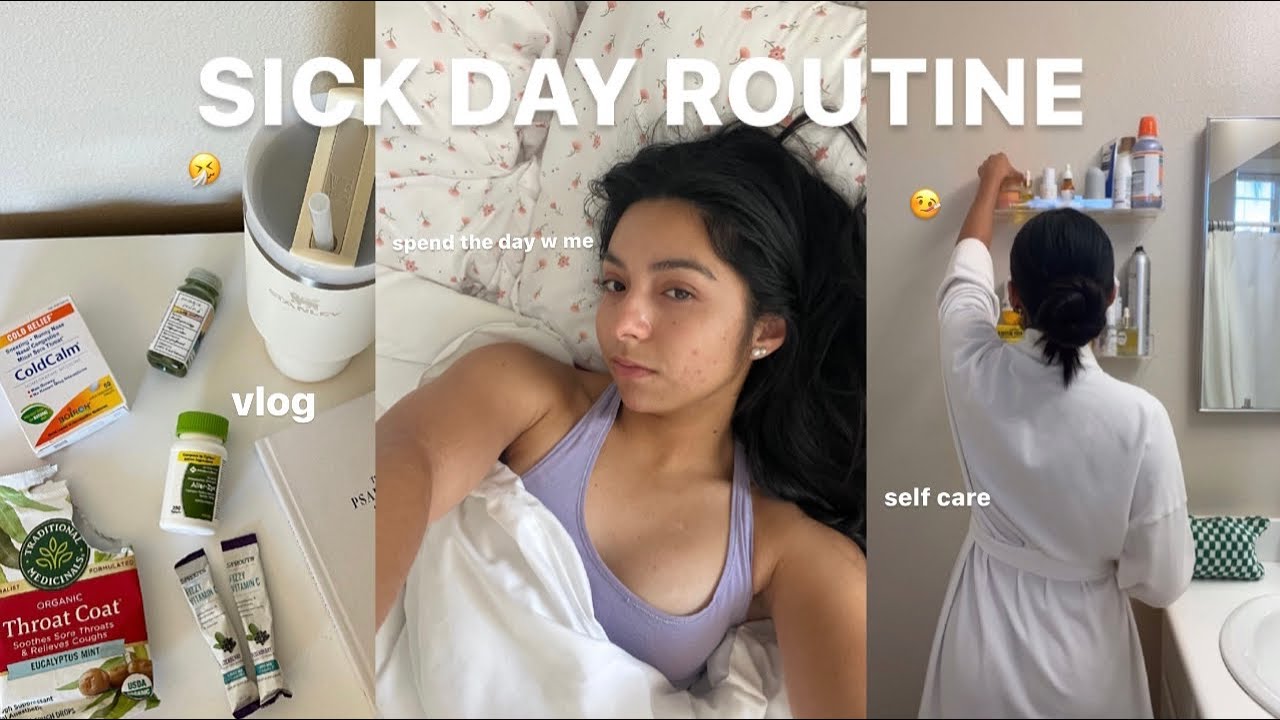 sick day routine/sick day in my life 🤧🤍 - YouTube