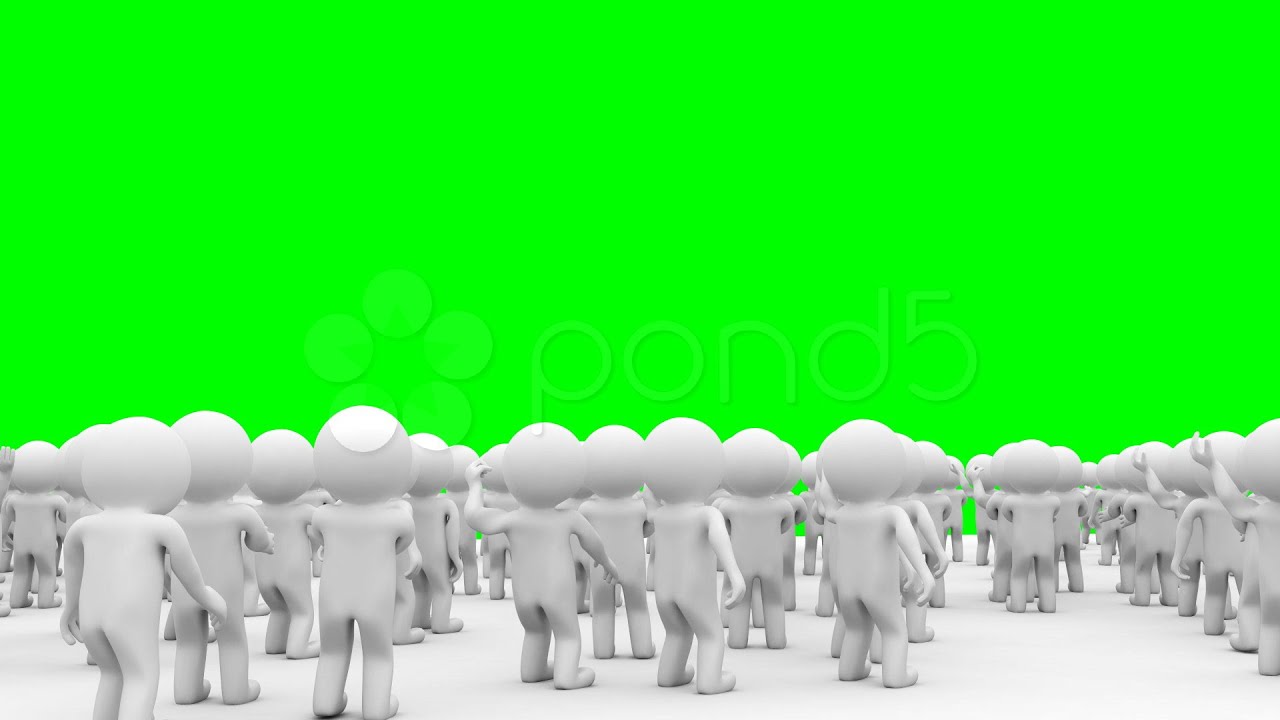 3D Cartoon Crowd People Applause. Stock Footage - YouTube