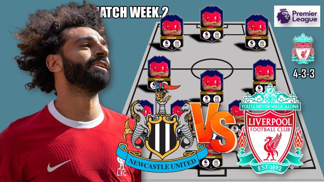 LIVERPOOL POTENTIAL LINEUP VS NEWCASTLE PREMIER LEAGUE 2023 MATCH WEEK ...