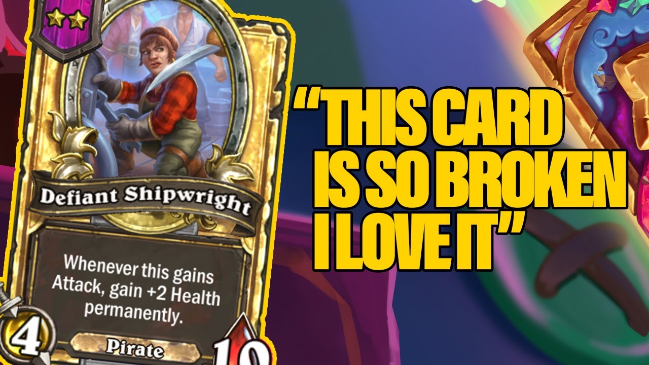 Defiant Shipwright Is So Busted | Dogdog Hearthstone Battlegrounds ...