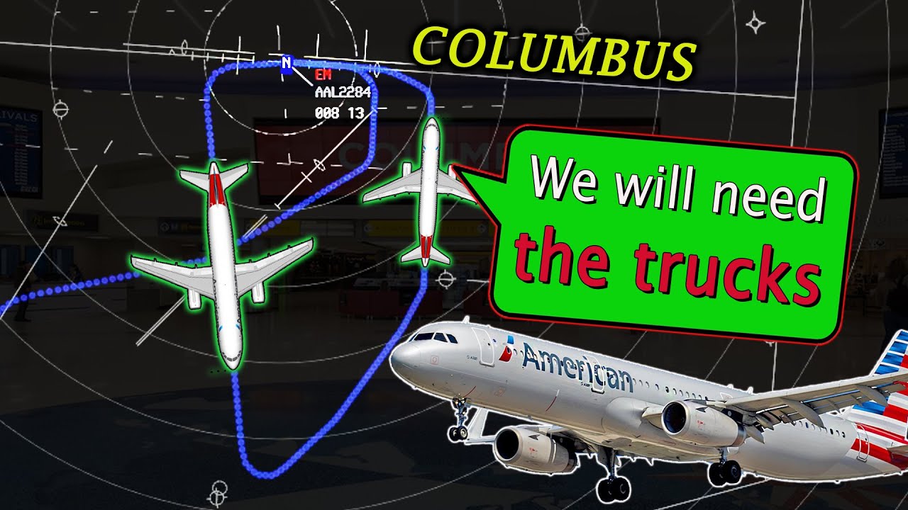American A321 | ALTERNATE BRAKES FAILURE | Emergency at Columbus - YouTube