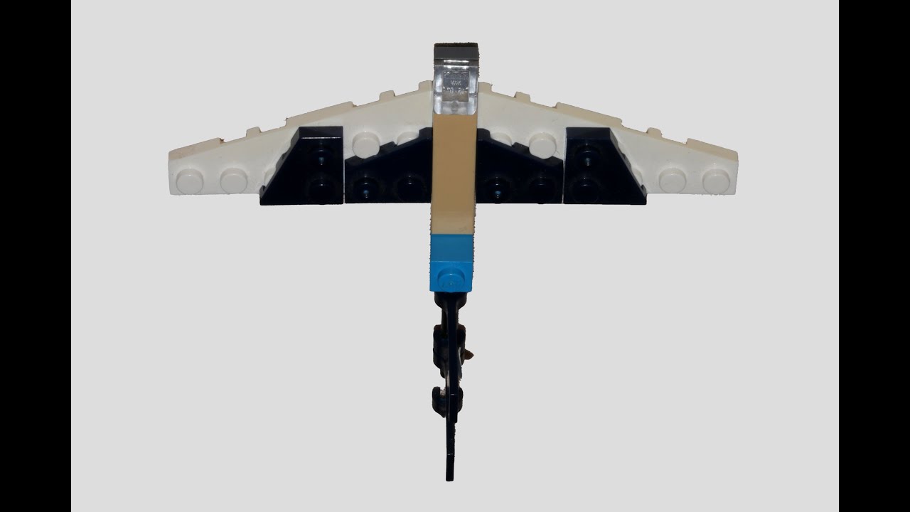 LEGO airplane TUTORIAL - YouTube