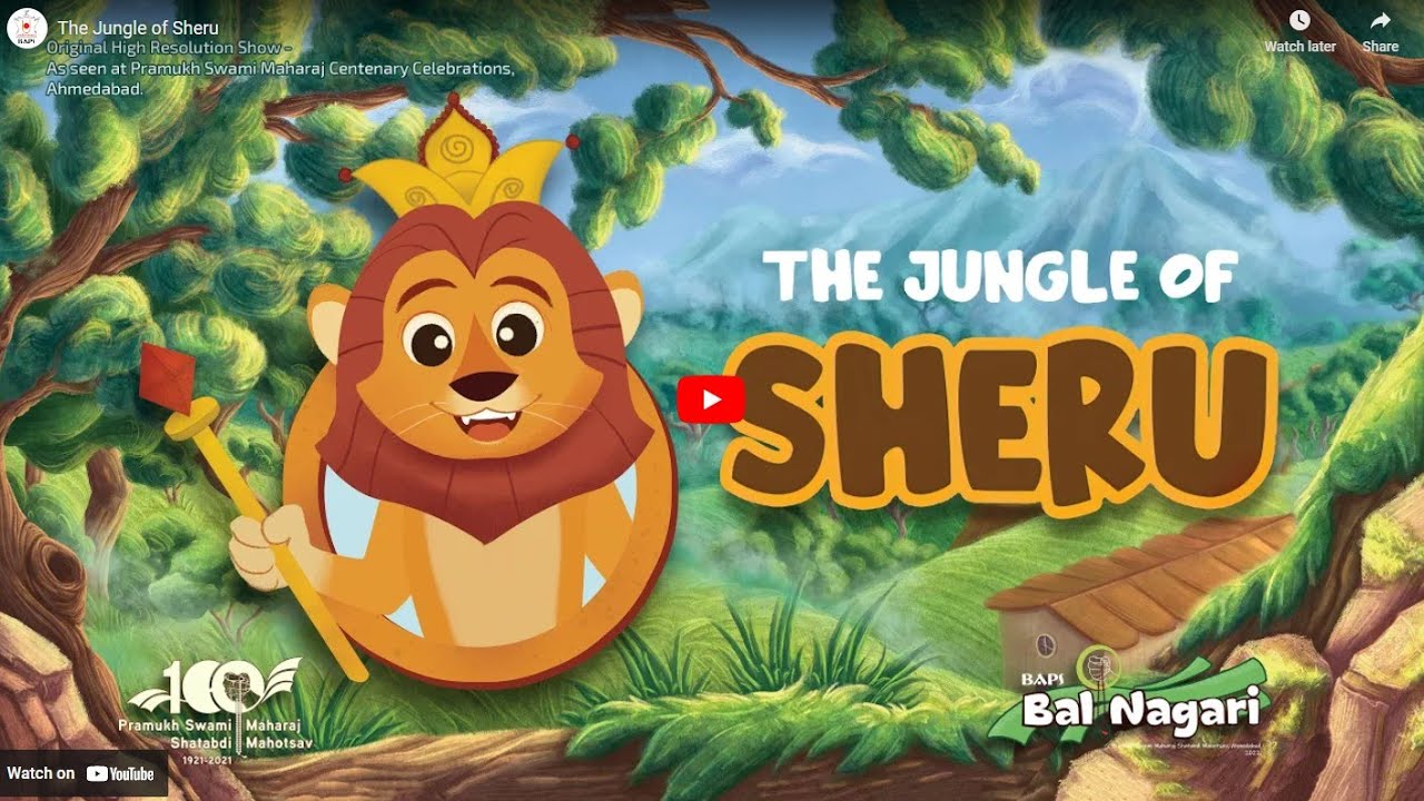 The Jungle of Sheru | BAPS | PSM100 | Sheru Show #baps #swaminarayan # ...