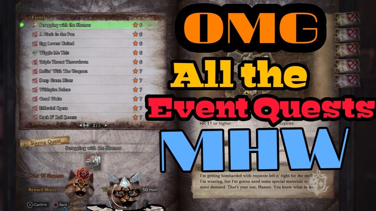 MHW Spring Blossom 2018 Week Summary ALL EVENTS - YouTube