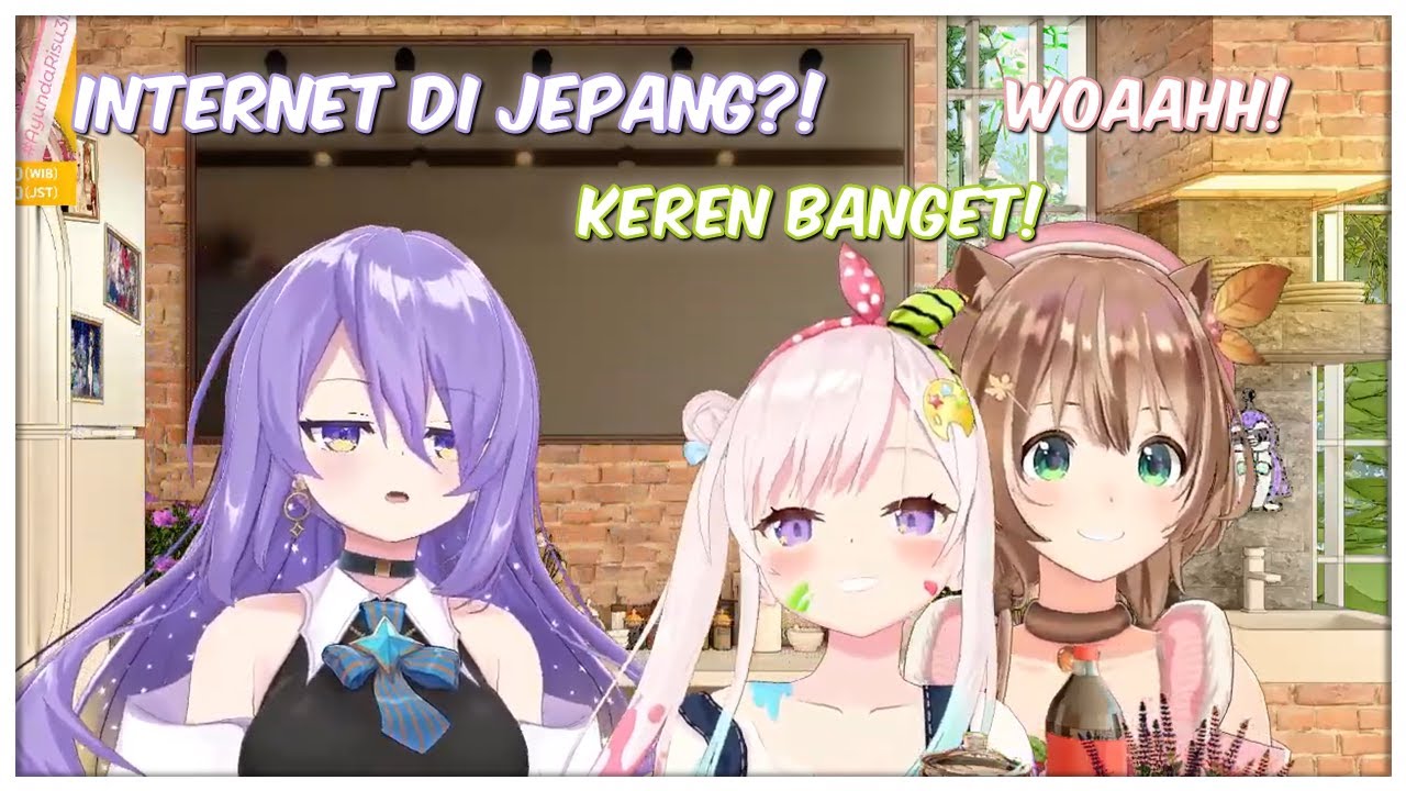 Pendapat AREA15 tentang Internet di Jepang | Moona Hoshinova x Airani Iofifteen x Ayunda Risu ...