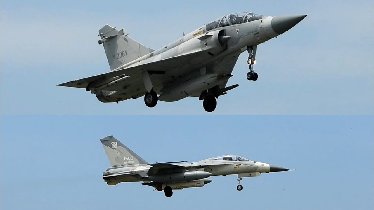 鯰魚雙聯裝機砲莢艙上陣 ! 空軍2025年度機砲射擊訓練 AMAZING ROCAF M2000 FIGHTERS LIVE FIRE ...