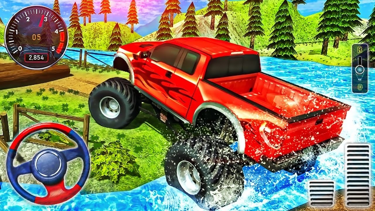 Monster Truck Simulator Gameplay - Maintain Truck Driving Gameplay ...