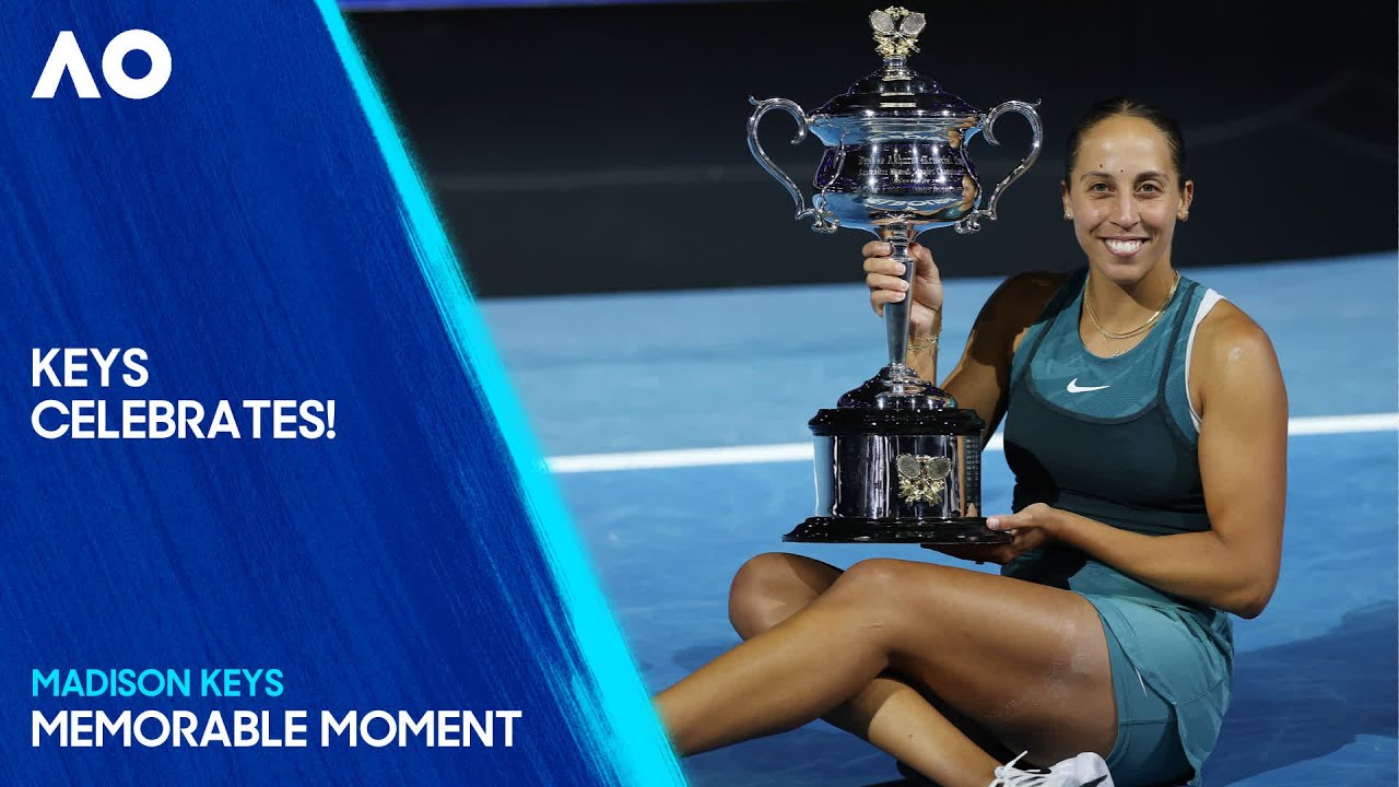 Madison Keys Celebrates Win! | Australian Open 2025 - YouTube