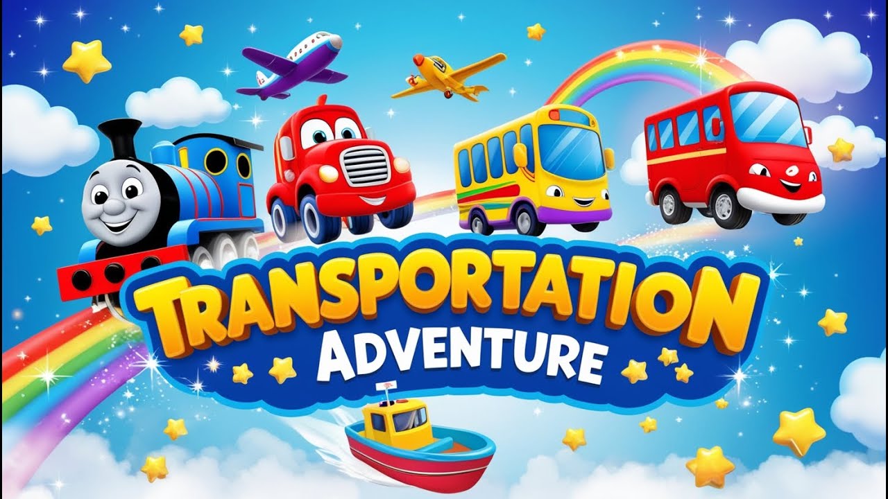 EXPLORE Transportation Fun with Cars Boats Trains and Planes! - YouTube