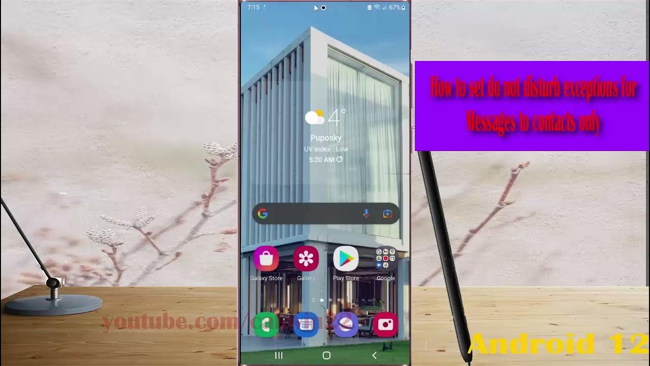 Samsung Galaxy S22 Ultra How To Set Do Not Disturb Exceptions For samsung-galaxy-s22-ultra-how-to-set-do-not-disturb-exceptions-for